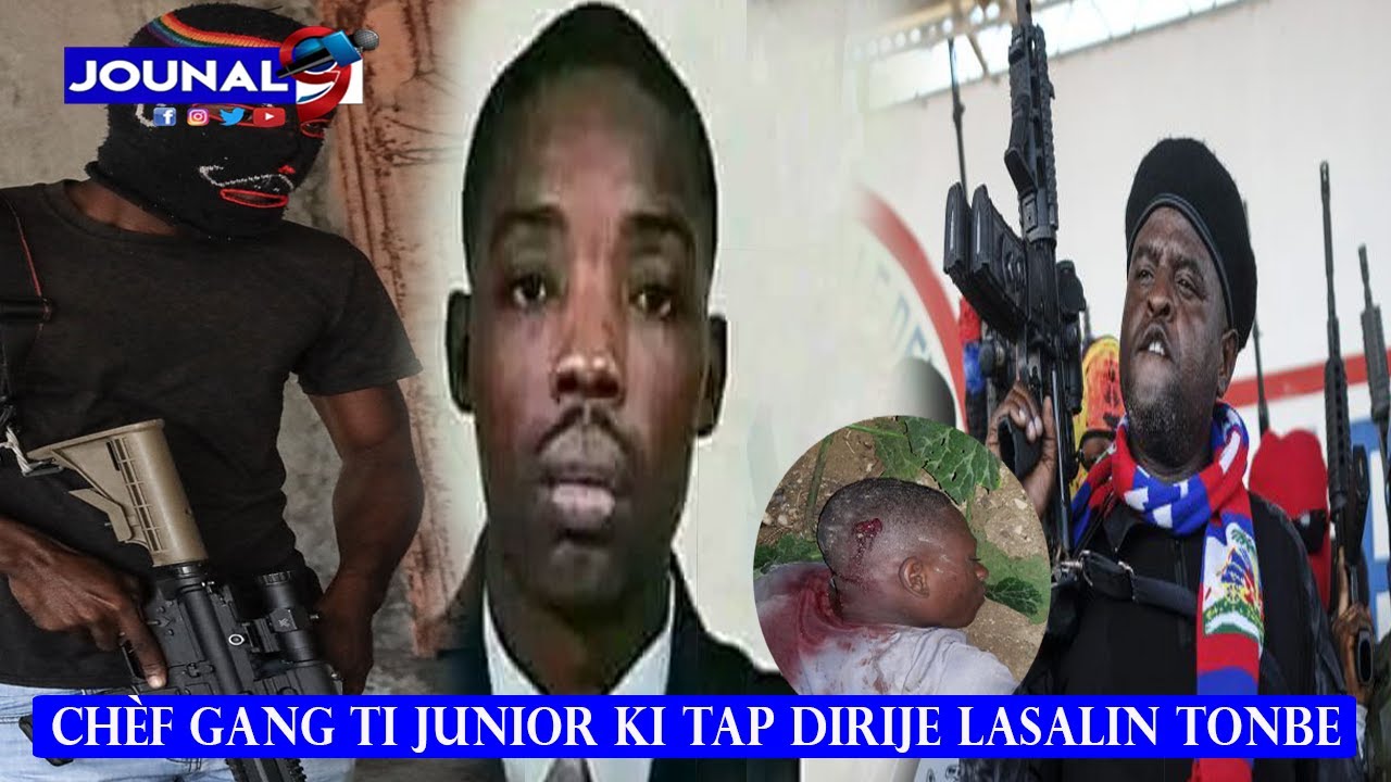 Chèf gang ti junior ki tap dirije lasalin (Manm G9) tonbe anba bal ...