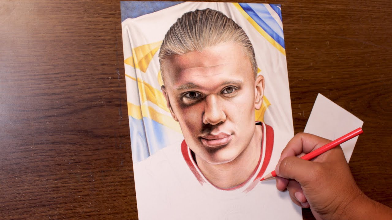 Erling Haaland drawing !! Erling Haaland in English Premeir League club ...