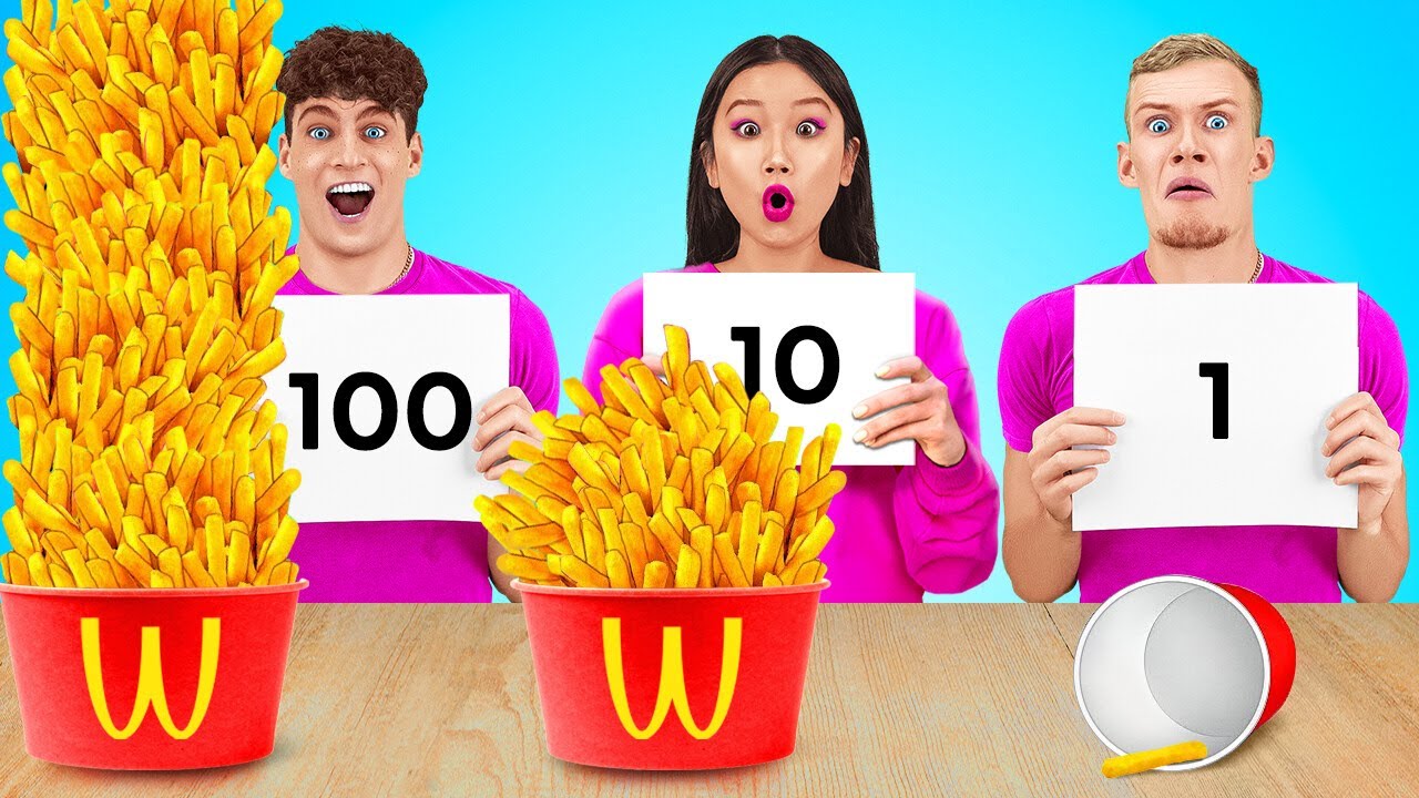 DÉFI CULINAIRE AMUSANT | Manger une seule couleur de nourriture en 24 h ...