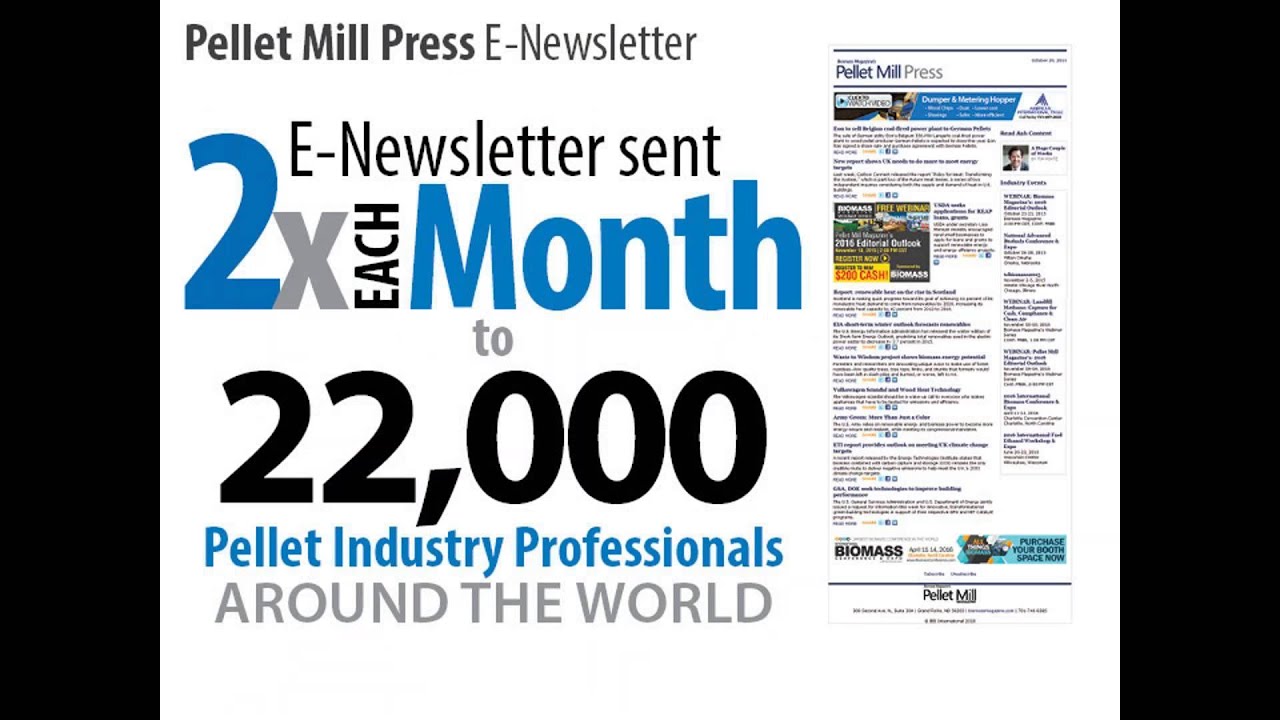 Pellet Mill Magazine's 2016 Editorial Outlook and Audience Review - YouTube