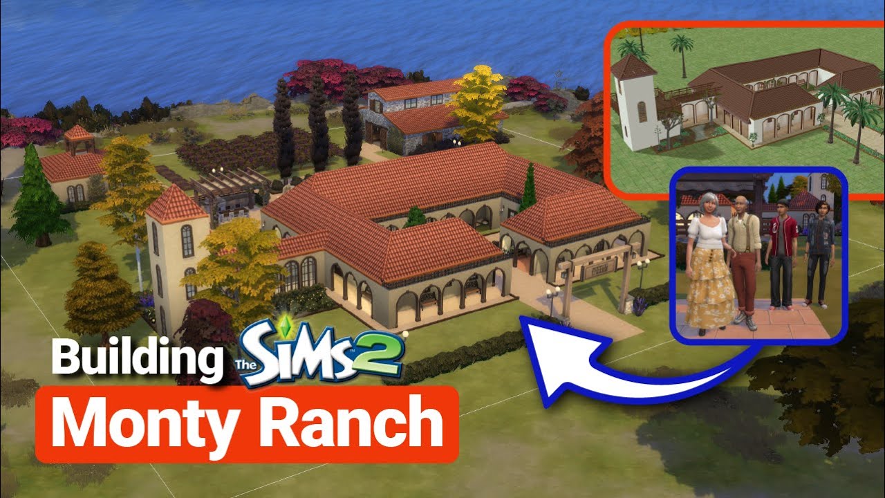 I built a working RANCH for the Monty family in the Sims 4 - YouTube