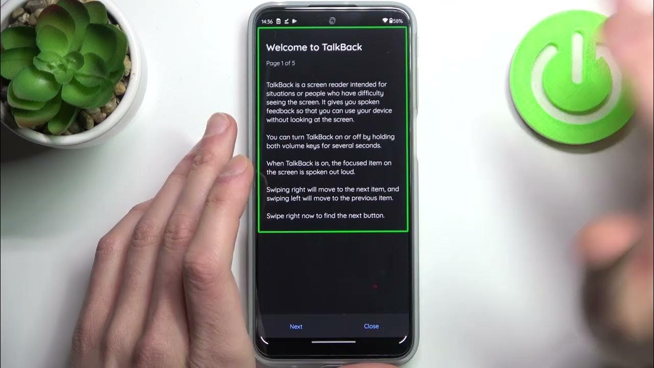 How to Use Talkback Mode in MOTOROLA Moto G31 –Screen Reader Feature - YouTube