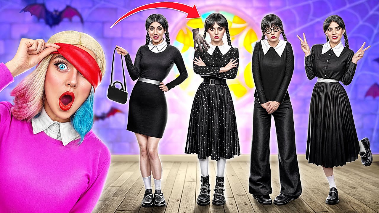 Sinusubukang Humanap ng Wednesday na Naka-takip ng mata na Hamon Multi ...