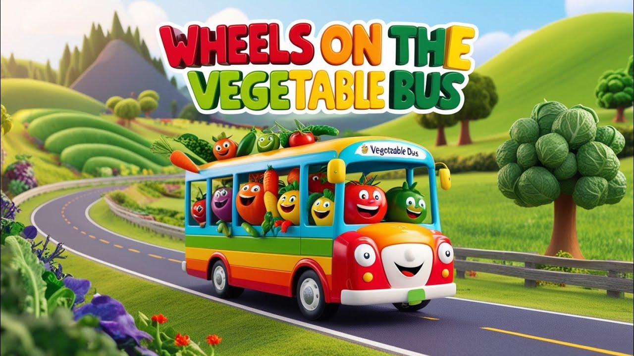 "🎶 Wheels on the Vegetable Bus: Sing Along to This Fun Veggie Nursery ...