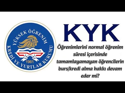 Kyk burs veya kredi alanlar okulu normal süresi içerisinde tamamlayamazsa burs ve kredi kesilir mi?