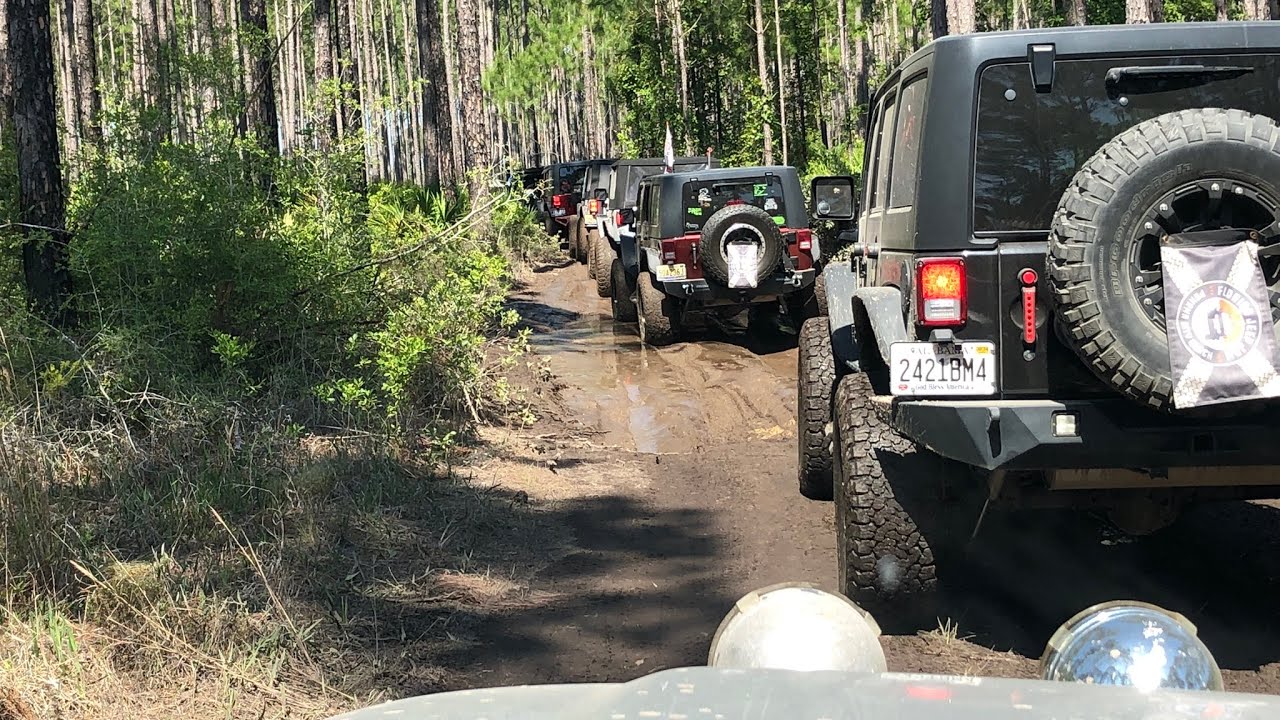 The “Logging Trail” portion of the Dunes Day Off-Road Excursions at Florida Jeep Jam 2024 - YouTube