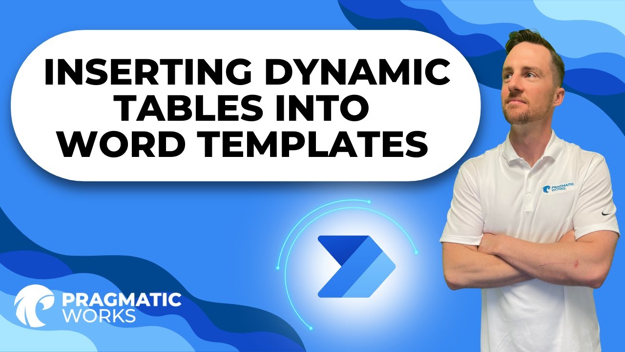 Inserting Dynamic Tables Repeating Sections Into Word Templates From Power Automate Youtube