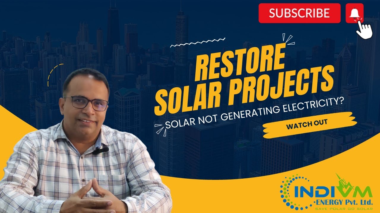SOLAR DOWNFALL IN INDIA || RESTORE SOLAR || INDIVM REVIVAL PLAN ...