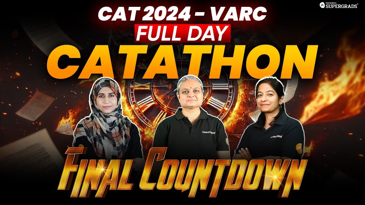 CAT 2024 VARC Full Day Revision ️| CATATHON - CAT 2024 Final Countdown ...