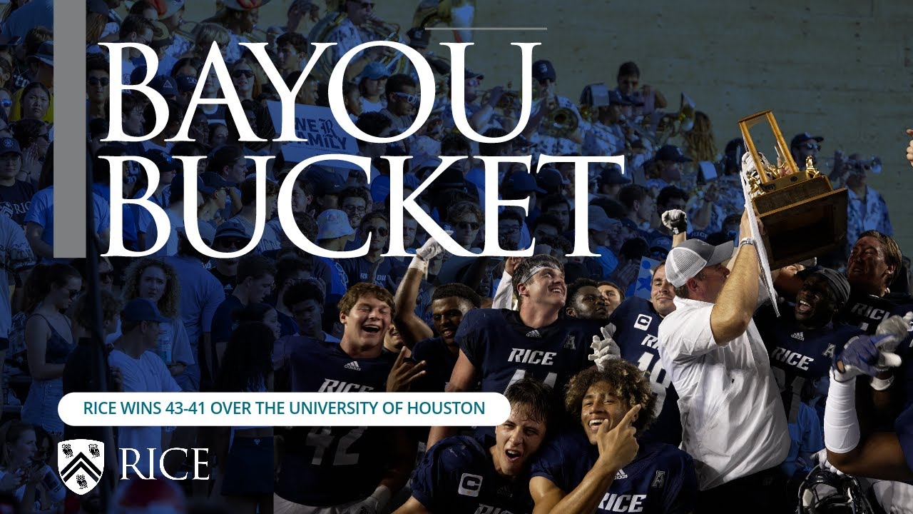 The Rice Owls win the Bayou Bucket 43-41 against the University of ...