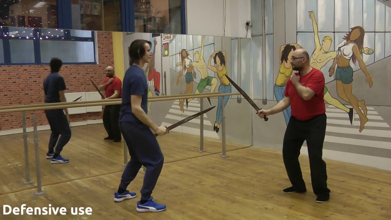 Single sword exercises 04: First form and applications - YouTube