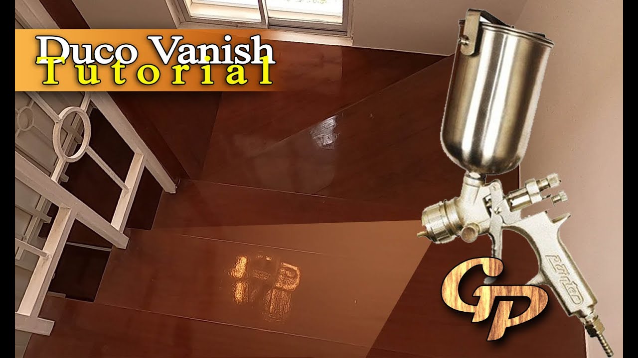 PART 2 | Staircase repainting | Woodgrain/topcoat | Duco Varnish - YouTube