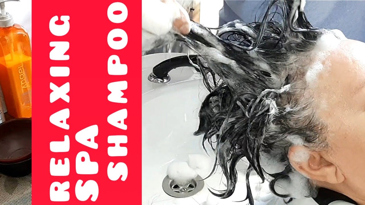 💆‍♀️ASMR HEAD MASSAGE + relaxing spa shampoo for women #asmr #relaxing ...