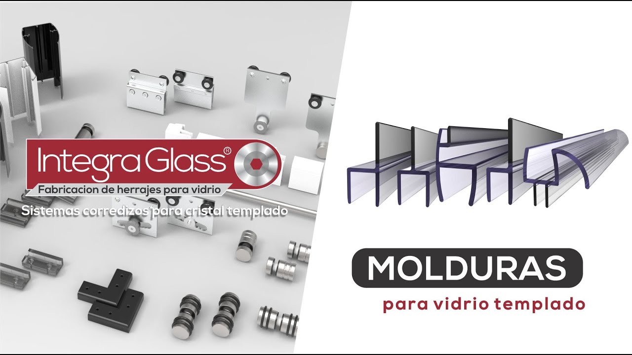 Integra Glass - Molduras para vidrio templado. - YouTube