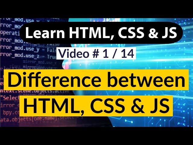 Difference Between Html Css And Javascript In Hindi - Infoupdate.org