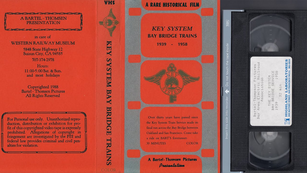 Key System Bay Bridge Trains (1988) VHS 60fps - YouTube