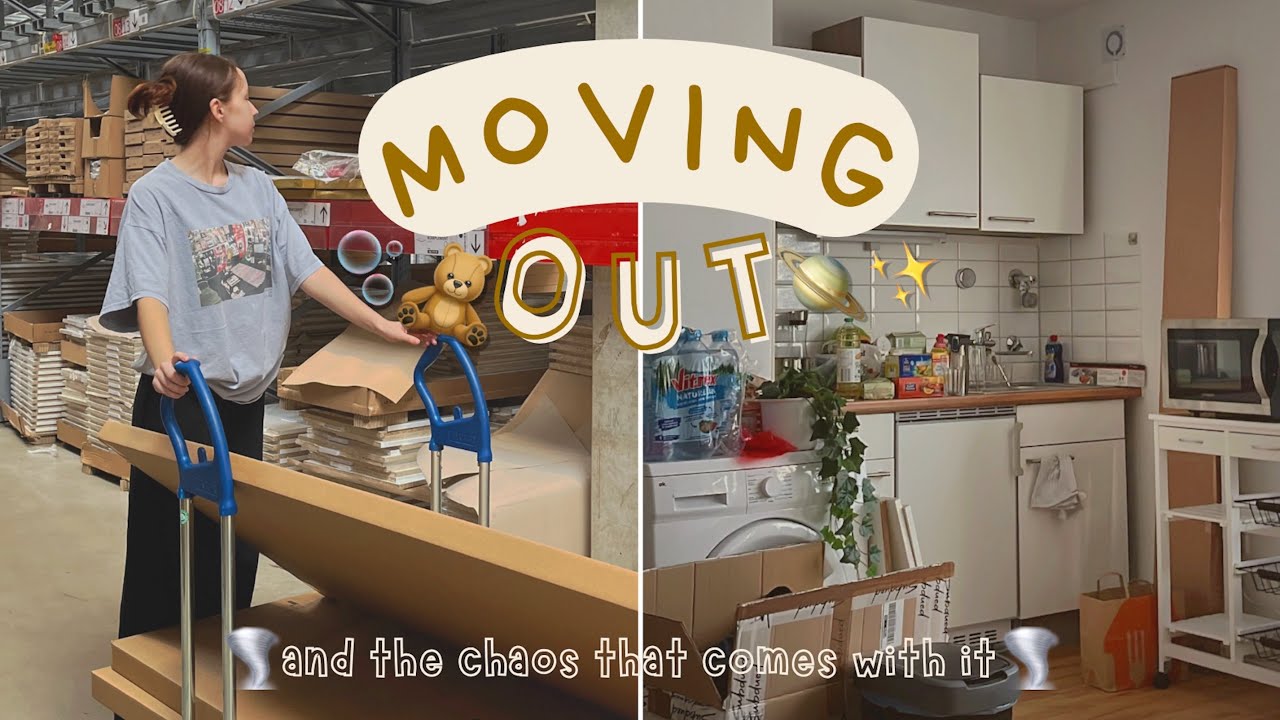 Moving out alone Vlog pt.1 || Moving into my first apartment at 20🫧 ...