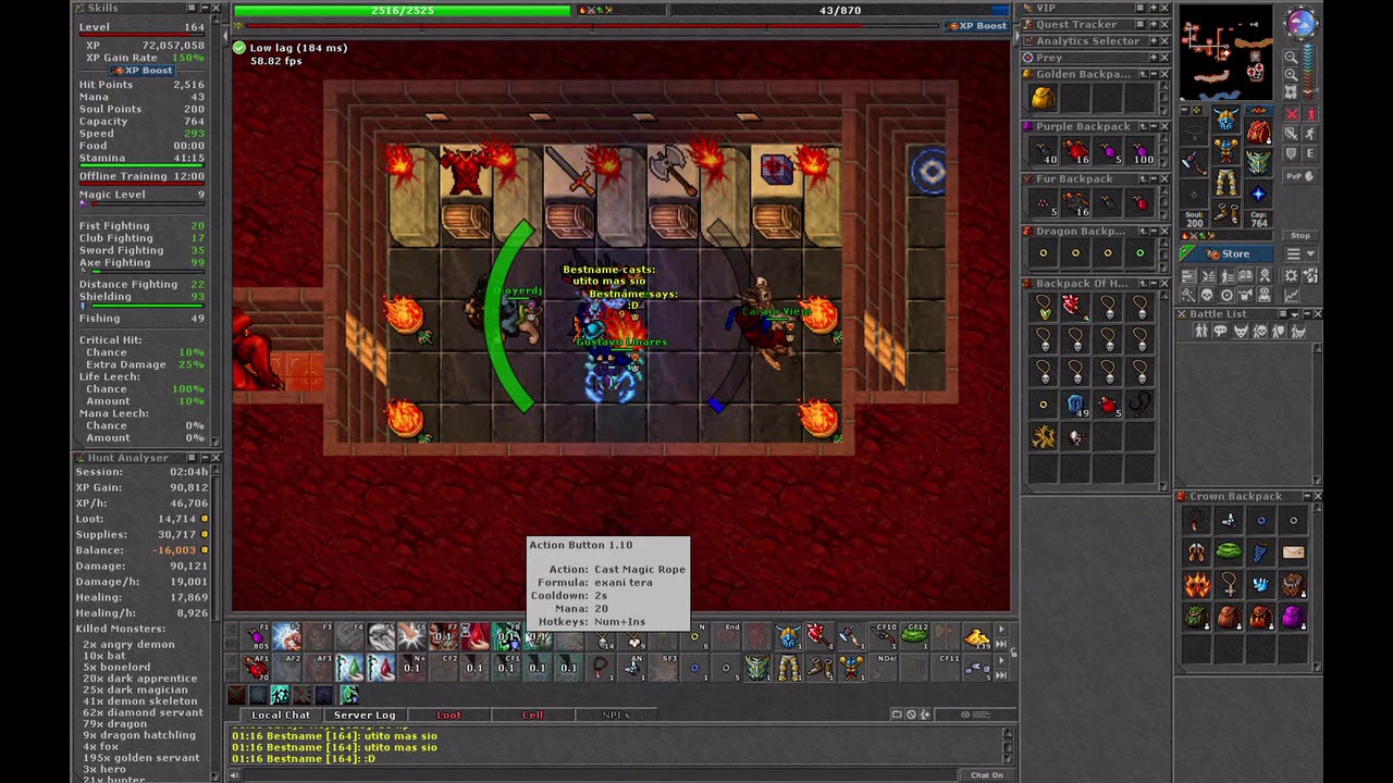 Tibia : Annihilator Quest by Venezuela Inmortals - YouTube