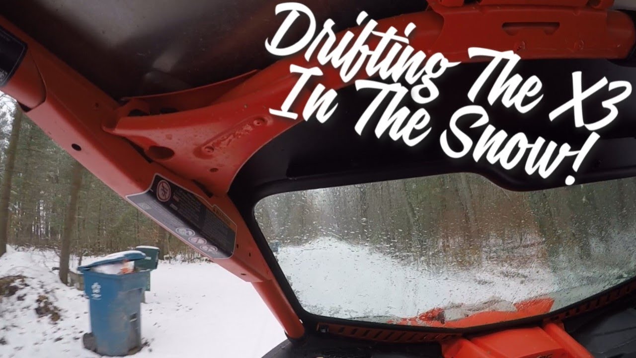 2022 Can Am X3 Turbo RR In Snow - YouTube