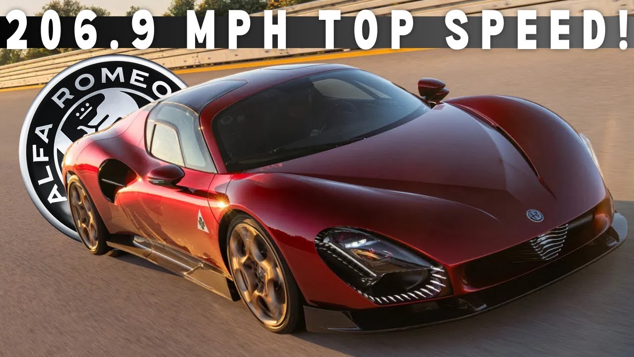 The Alfa Romeo 33 Stradale Hits 206 MPH During Track Testing - YouTube
