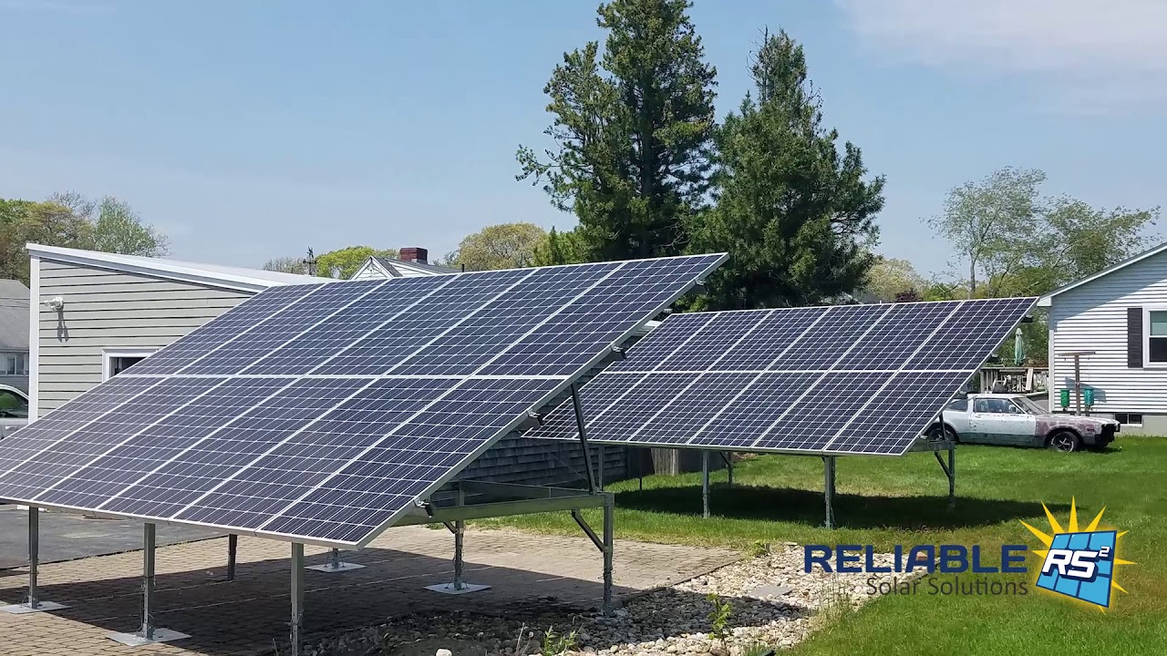 New Bedford MA Solar Ground Array - YouTube