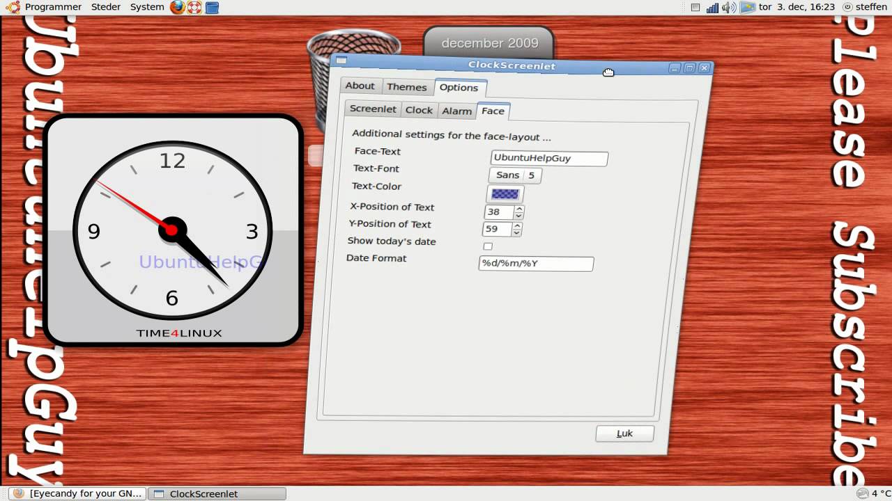 Ubuntu Widgets/Gadgets - YouTube