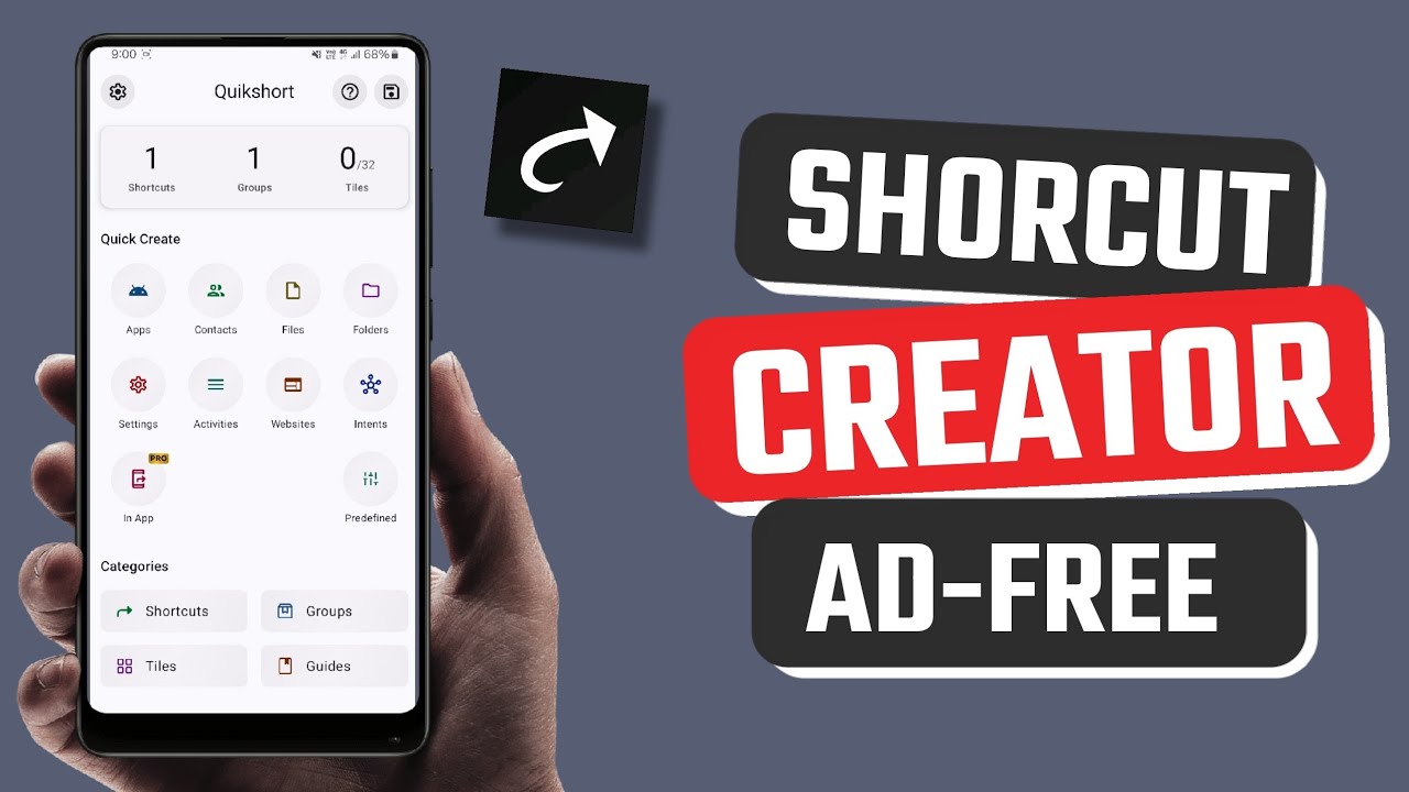 Best Free Shortcut Creator App for Android - YouTube