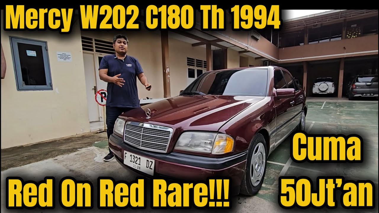 Mercy W202 C180 AT Th 1994 Red On Red Langka Bos‼️Murah Aja Nih Cuma ...