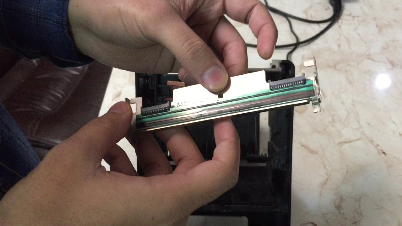 CITIZEN CLE-321 PRINTHEAD REMOVE AND INSTALL - YouTube