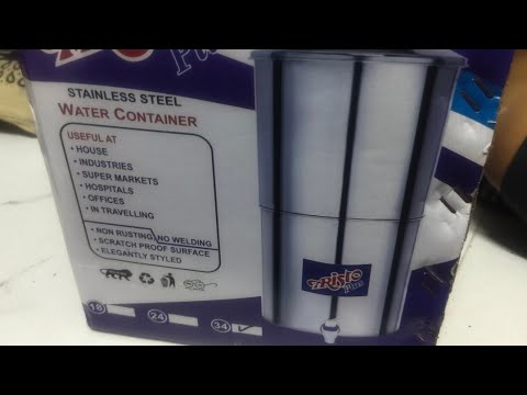 Stainless Steel Water Container | Aristo Water Container | Water filter ...