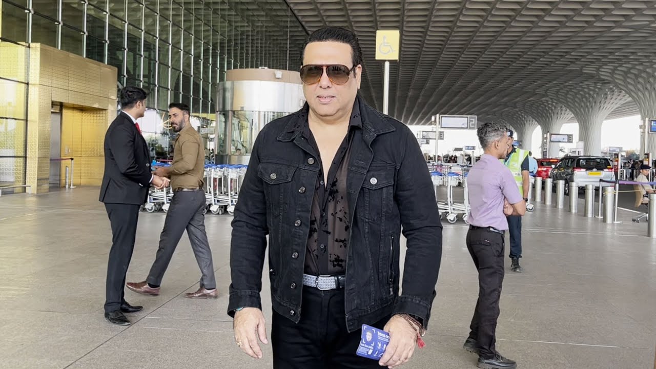 Govinda Spotted At Airport - YouTube