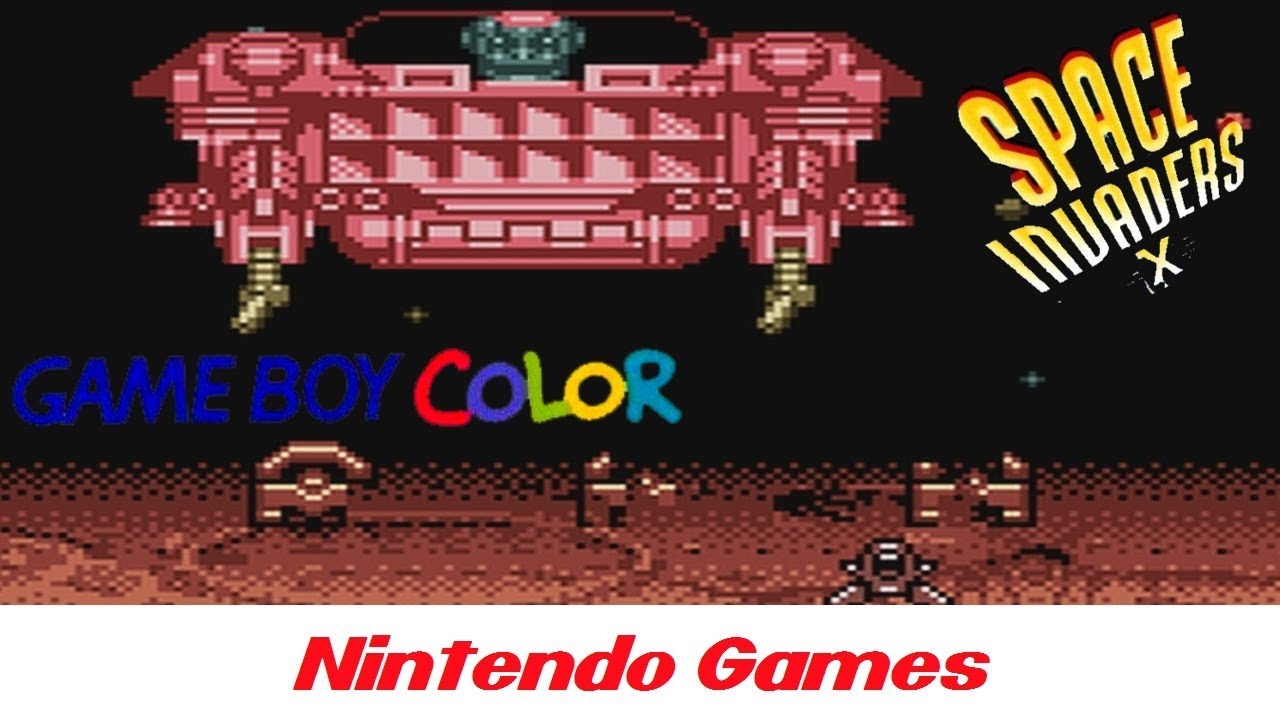 Space Invaders X - スペースインベーダーX (Quick Gameplay) Game Boy Color - YouTube