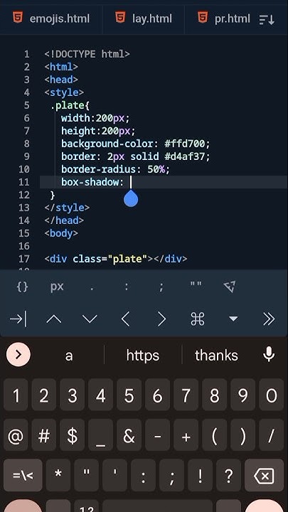 Plate | HTML CSS #shorts #viral - YouTube