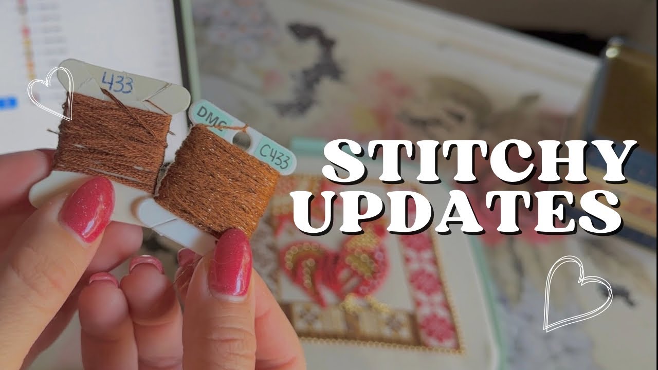 Flosstube 14 / 2 new finished WIPs 👏 dimensions / mp studia / magic needle - YouTube