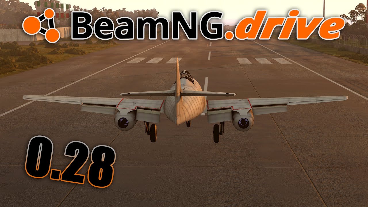 Me 262 Landing on BeamNG Update 0.28 - YouTube