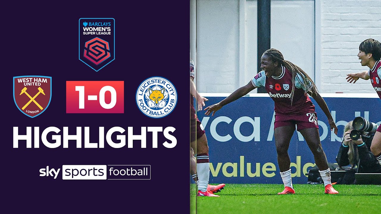 Hammers claim first WSL win since February! 🤩 | West Ham 1-0 Leicester ...