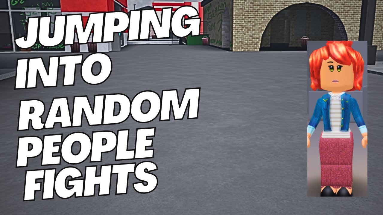 Jumping into random people fights in baddies - YouTube