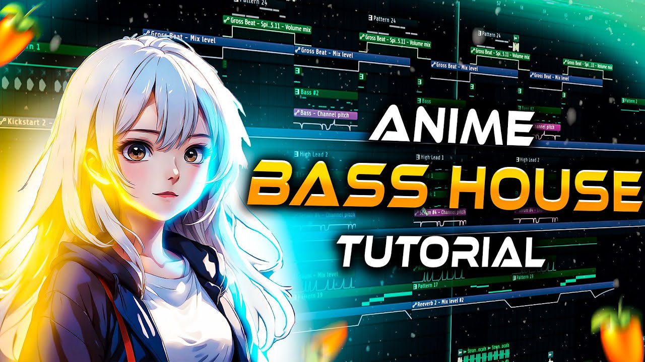 HOW TO MAKE ANIME BASS HOUSE IN FL STUDIO TUTORIAL | Bass House FLP ...