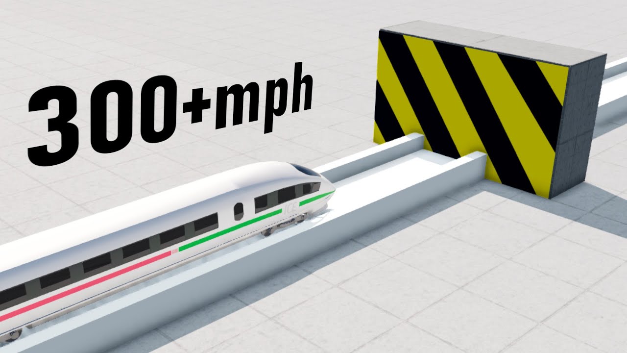 Maglev train crash tests - YouTube