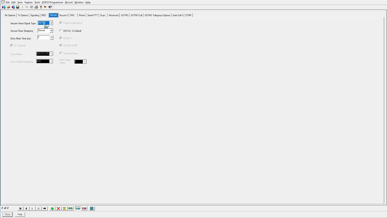 Motorola XTS Analog/ASTRO Conventional Programming - Personality & Zone ...