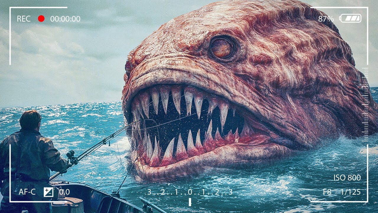 Lucky Fisherman Catches Something Incredible: Giant Scary Sea Monsters ...
