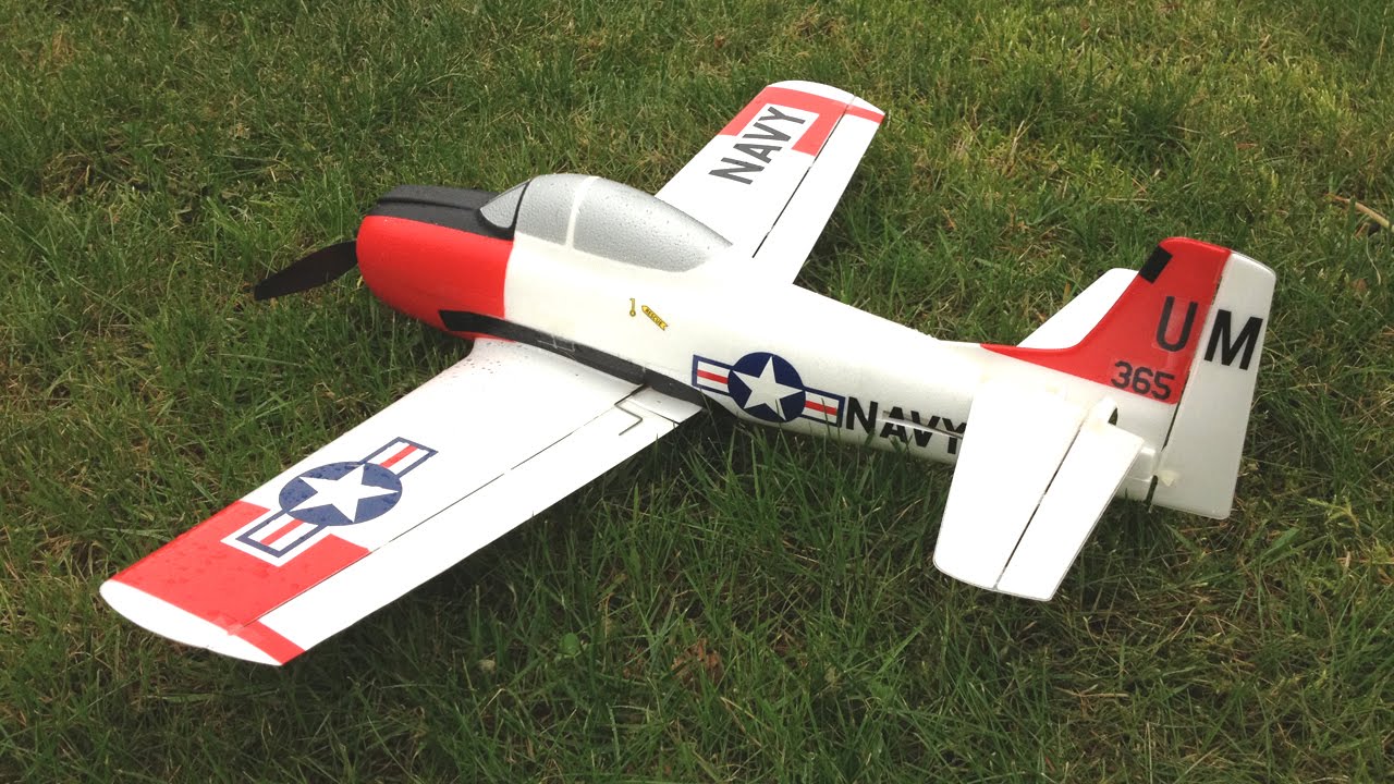 Parkzone Ultra Micro T-28 Trojan Acrobatics and Crash - YouTube