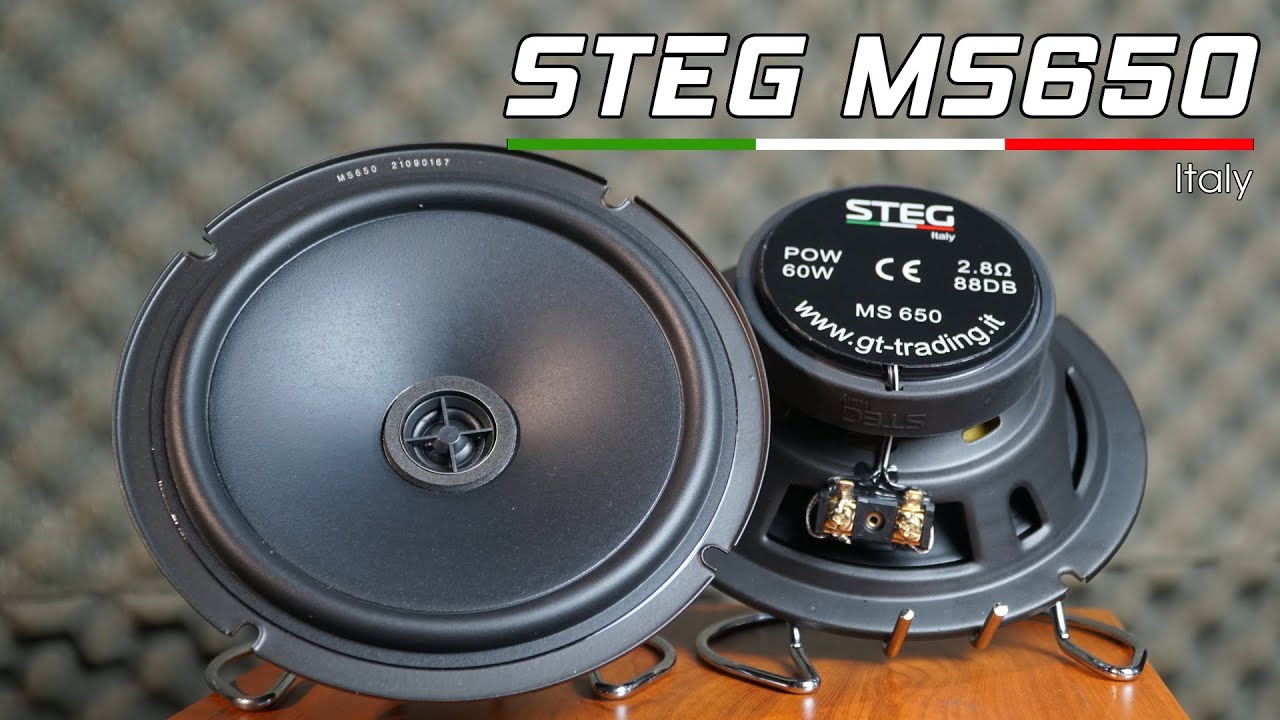 Loa đồng trục STEG MS650 đến từ Italy dành cho ô tô với chất âm VƯỢT ...