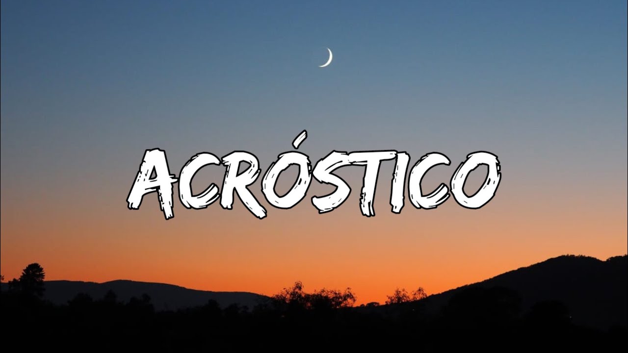 Shakira - Acróstico (Letra/Lyrics) - YouTube