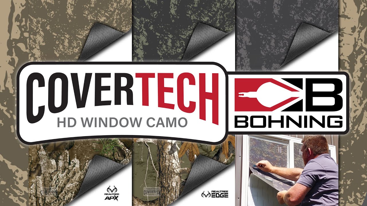 CoverTech HD Hunting Blind Window Camo - Installation Video - YouTube