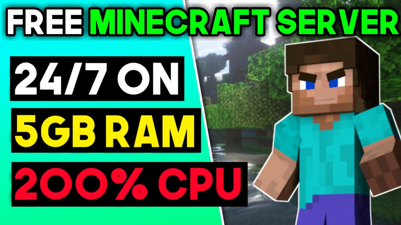 Free 24/7 Best Minecraft Server Hosting 2023 | 5GB Ram | No Lag - YouTube