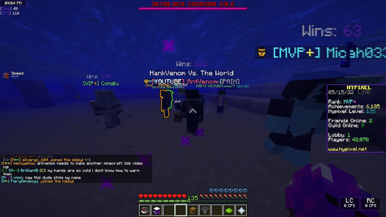 Hypixel grind, SW Lvl 11, Achievement Hunting, ect... - YouTube
