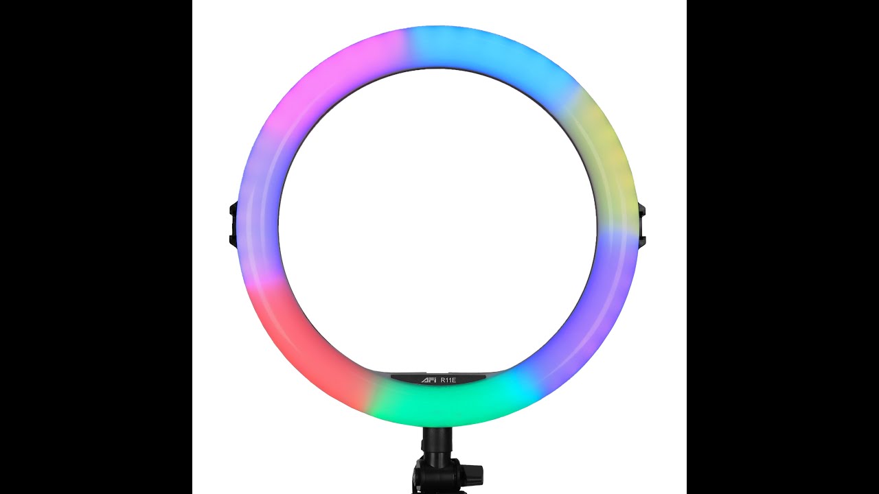 AFI R11F RGB Selfie ring light&Make up ring light - YouTube
