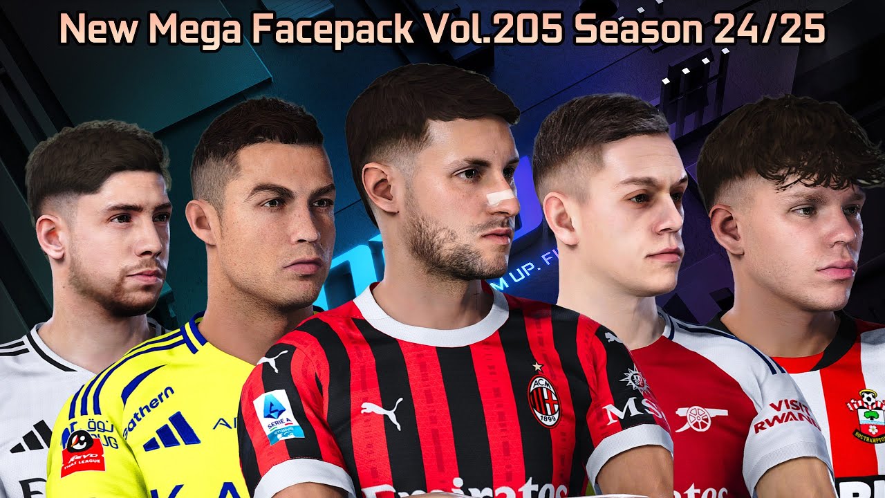 New Mega Facepack Vol.205 Season 24/25 - PES 2021 & Football Life 2025 ...