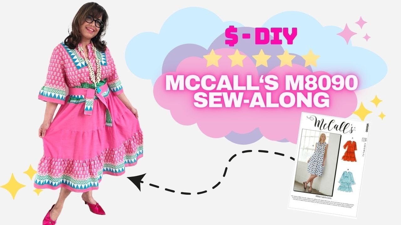 Making a summer dress with McCalls Pattern M8090, McCall's M8090 Sew ...